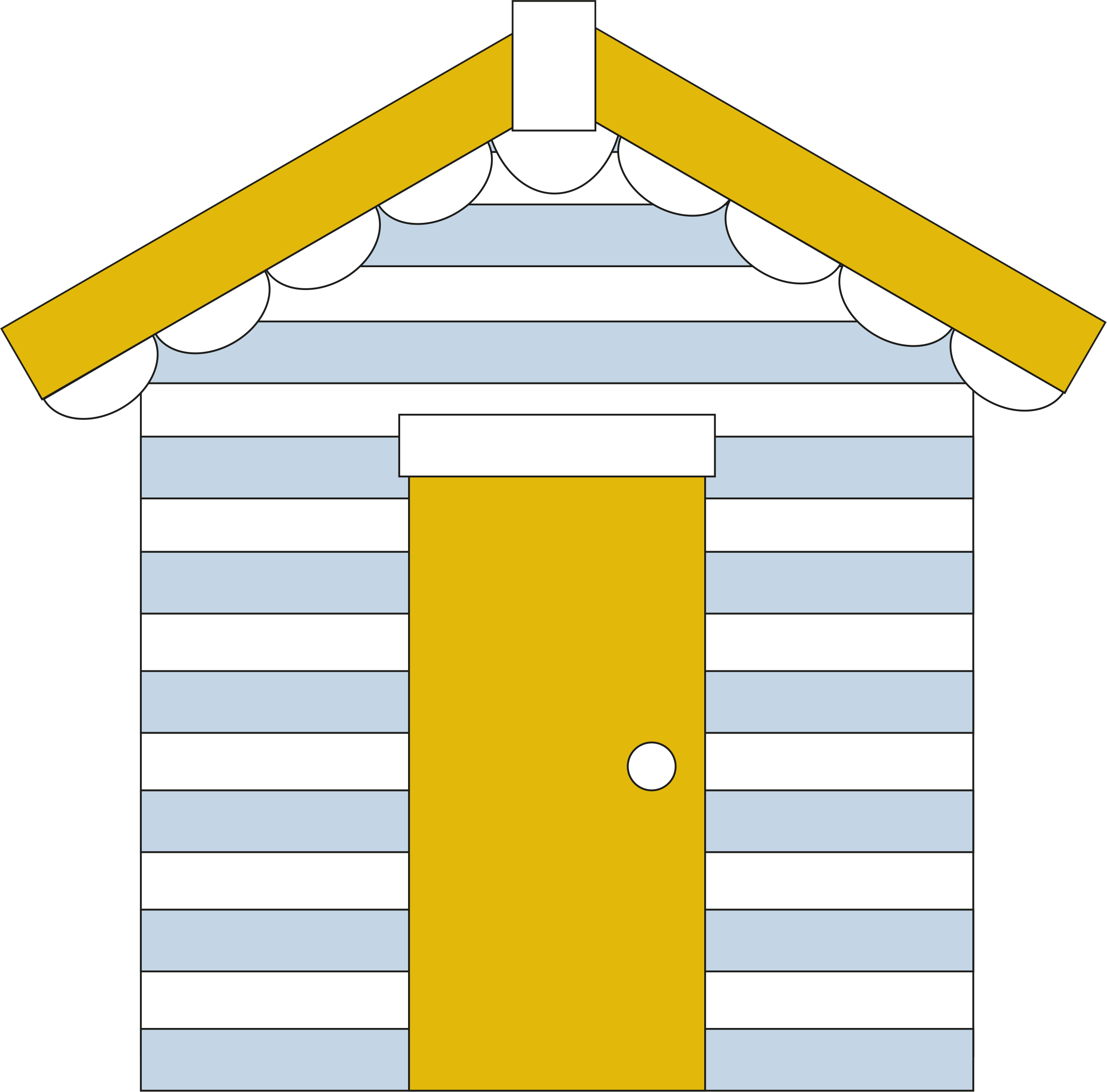 Beach Hut Graphic – Transparent